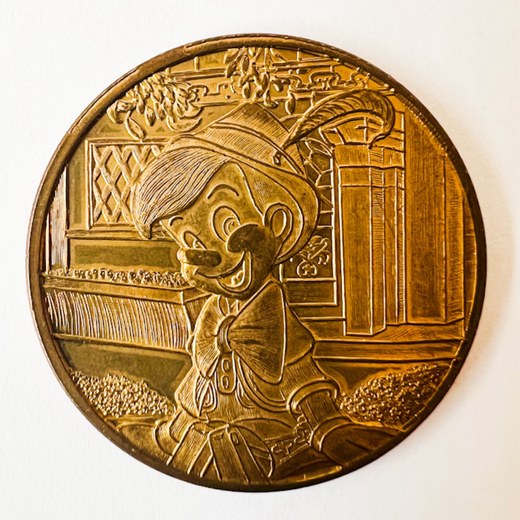 Disneyland 45 Years of Magic Pinocchio Commemorative LE Coin Medallion ...