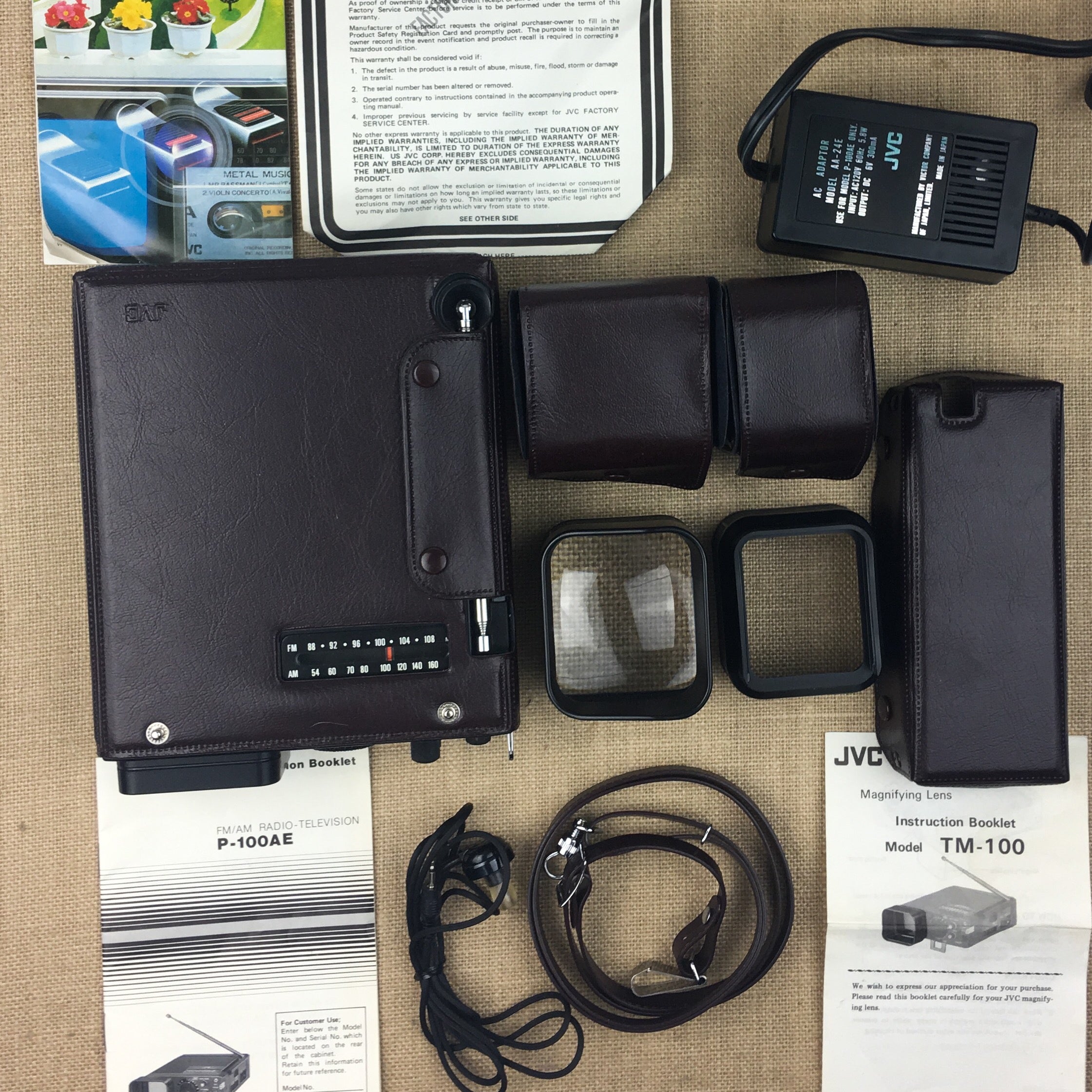 JVC P-100AE Vintage Miniature Tiny Television TV Set Radio AM/FM – The ...