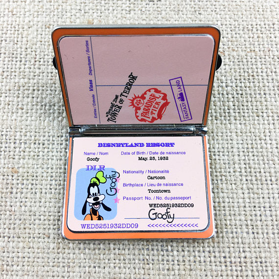 Disney Disneyland GOOFY Hinged Passport First Release Pin – The Stand Alone