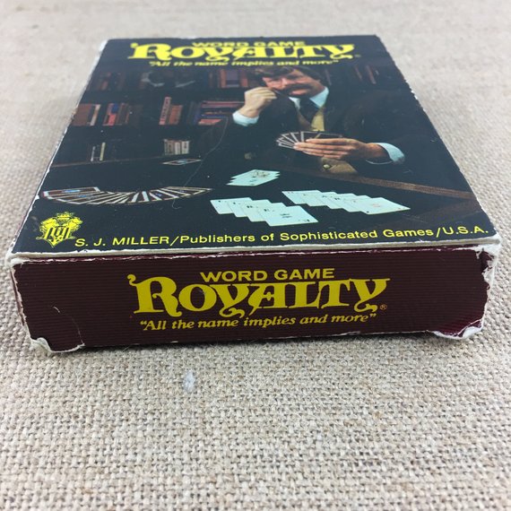 Royalty Word Game Vintage Full Set of Playing Cards S. J. Miller – The ...