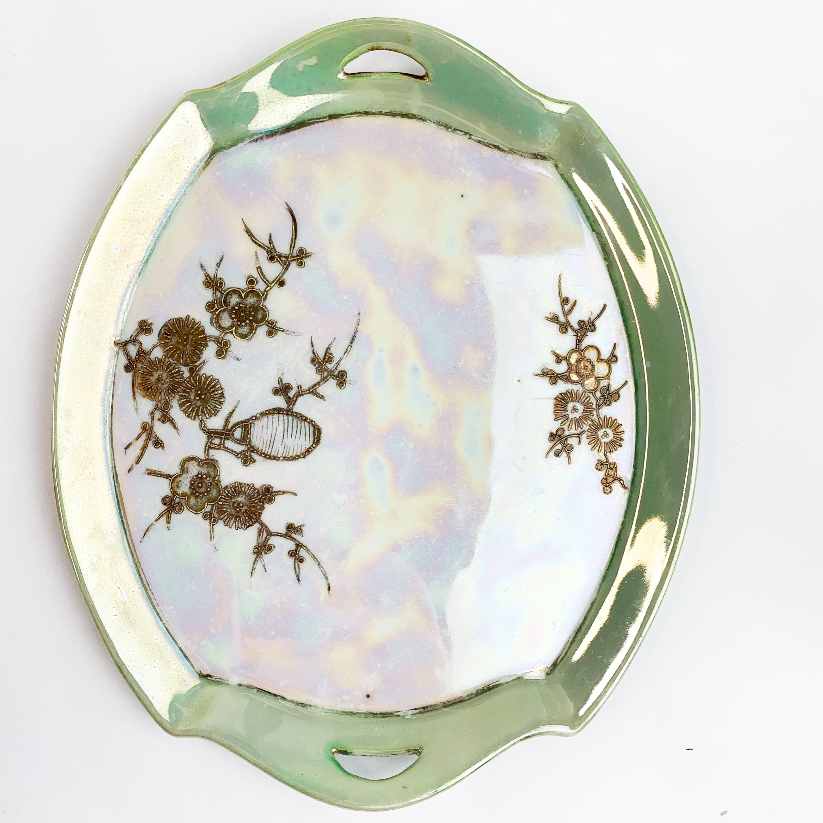 Vintage Hand Painted Made In Japan Handle Decorative Plate – The Stand ...