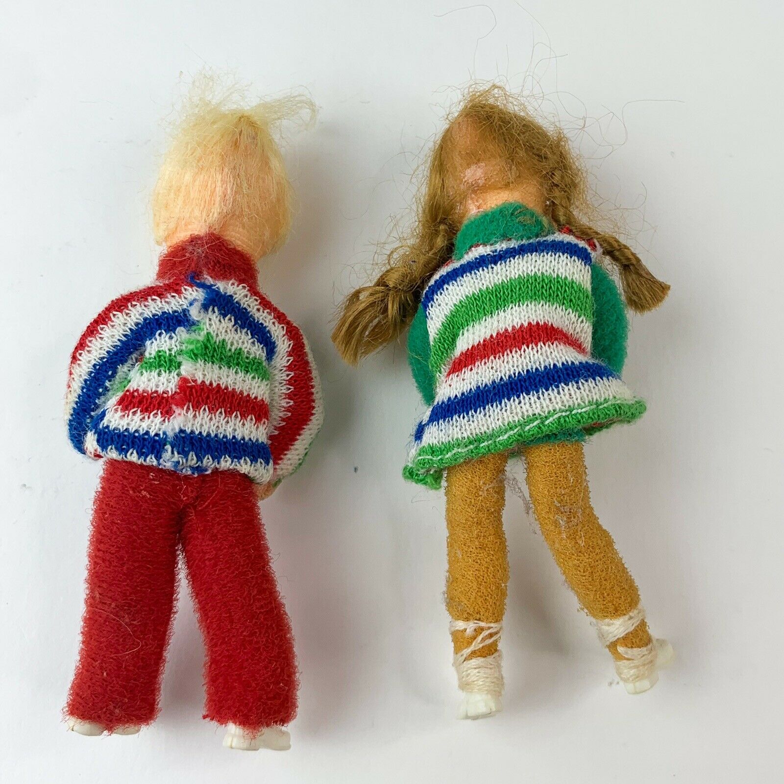 DollHouse Miniature Girl Dolls 2 Thread Wired Bendable Girls – The ...